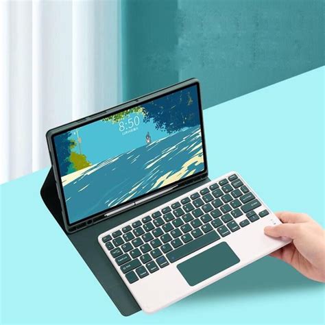 Case With Touchpad Keyboard For Samsung Galaxy Tab S6 Lite A7 A8 S7 S8