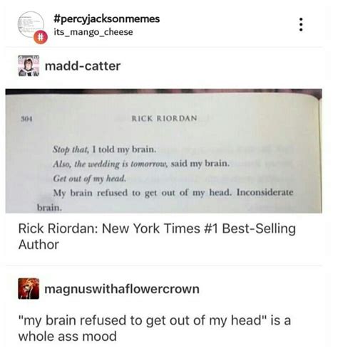 My Brain Refused To Get Out Of My Head In 2024 Percy Jackson Quotes