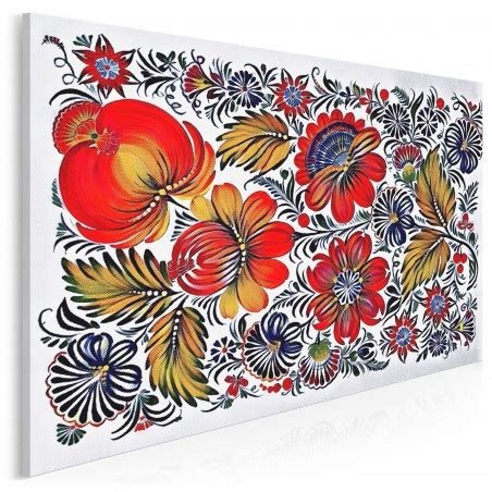 Folklove nowoczesny obraz na płótnie 120x80 cm