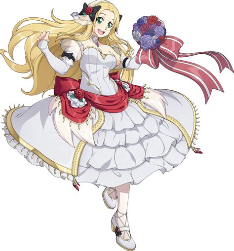 Safebooru 1girl Absurdres Blonde Hair Bouquet Bow Breasts Bridal Veil Bride Commentary