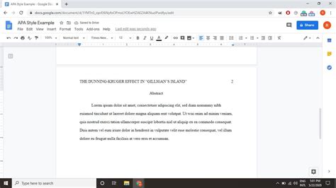 How To Use Apa Format In Google Docs