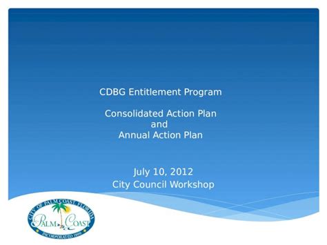 PPTX CDBG Entitlement Program Consolidated Action Plan And Annual