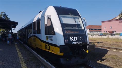SA134 004 KD Z LEGNICY DO KUDOWY ZDRÓJ ODJAZD Z STACJI ZĄBKOWICE