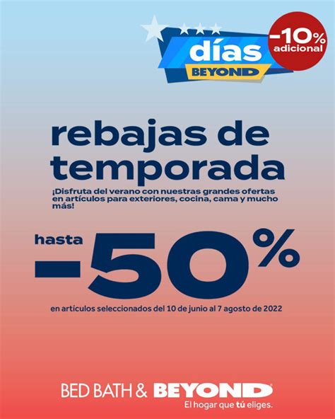 Rebajas Bed Bath And Beyond Hasta 50 De Descuento Cupón 10 Adicional Sólo Hoy