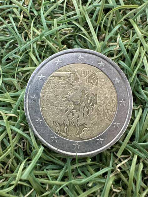 PIÈCE 2 EUROS France commémorative CHUTE DU MUR DE BERLIN 2019 EUR 1