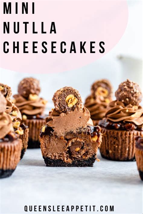 Mini Ferrero Rocher Stuffed Nutella Cheesecakes Queenslee Appétit