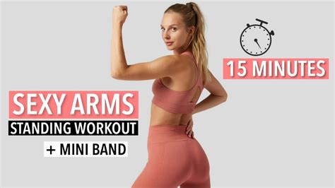 15 MIN TONED AND DEFINED ARMS MINI BAND Standing Workout Fit By