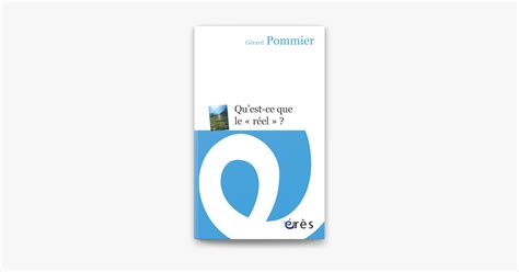 Qu est ce que le Réel on Apple Books