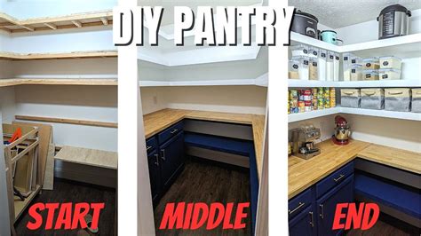 Diy Pantry Makeover Organize Modern Storage Ideas Youtube