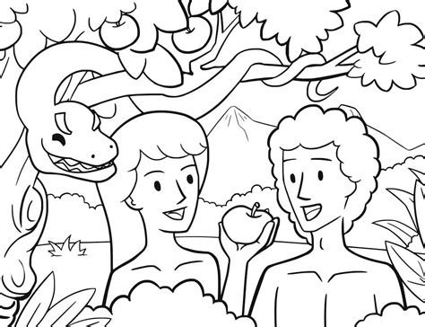 El Primer Pecado Para Colorear Imprimir E Dibujar ColoringLib