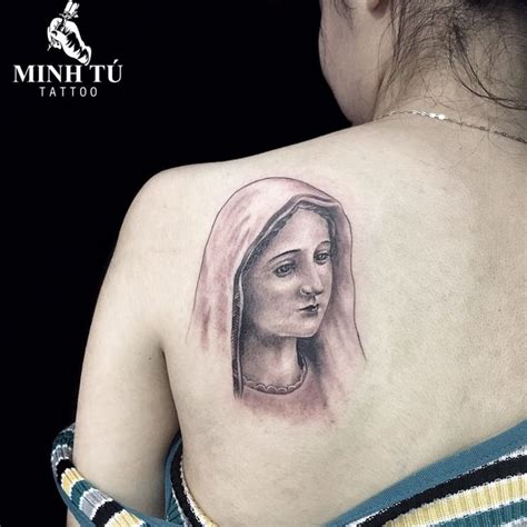 Hình xăm đức mẹ Maria Xăm hình bấm TRUY CẬP để liên hệ Portrait