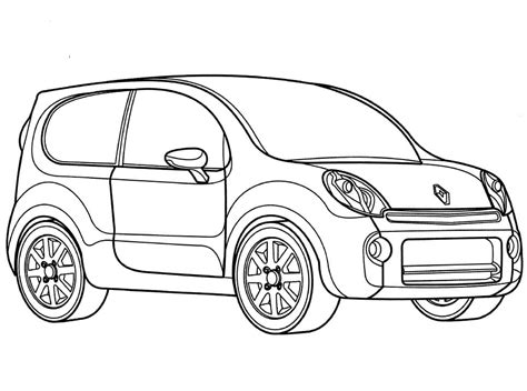 Dibujos De Renault Clio RS Sport Lux Para Colorear Para Colorear