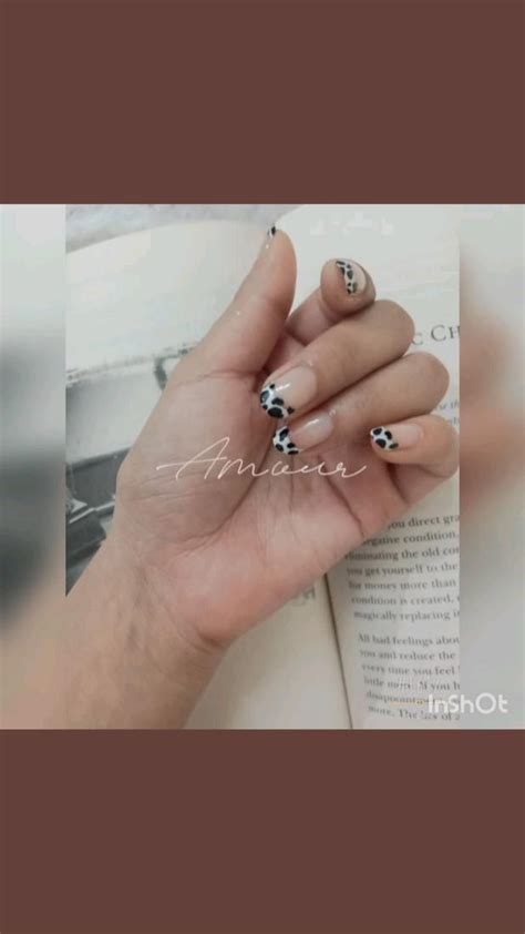 Nail Art Easy Cow Print Nail Art Design Nail Art Nail Polish Easy