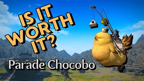 Parade Chocobo Is It Worth It Ffxiv Achievement Mount Youtube