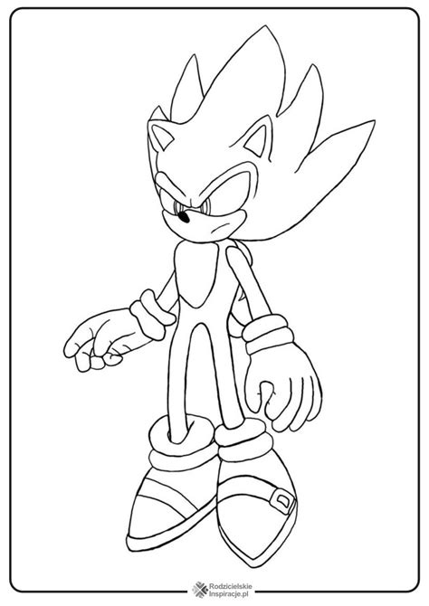 Kolorowanka Sonic Do Wydruku Kolorowanka Do Druku