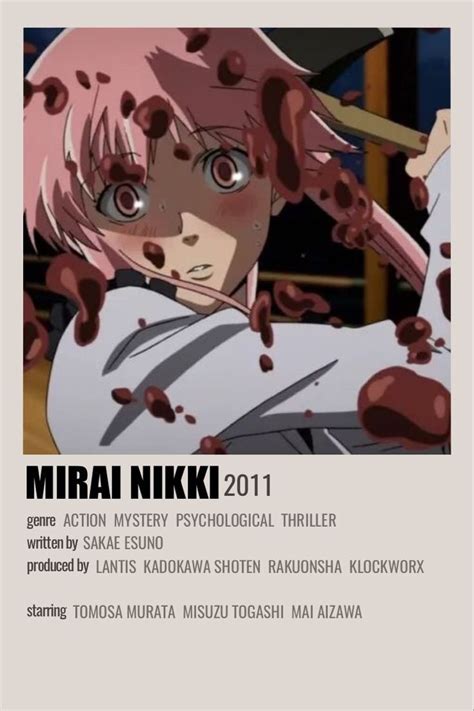 Mirai Nikki Anime Films Anime Reccomendations Otaku Anime