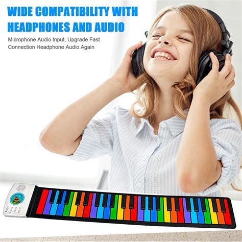 Roll Up Piano 49 Keys Silicone Portable Foldable C Grandado