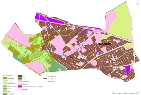 Carte de la délégation de La Manouba