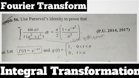 56 using parseval identity find fourier transform most important example 41 complete