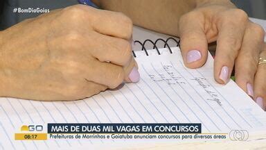 Bom Dia GO Concursos públicos abertos oferecem mais de 2 mil vagas em