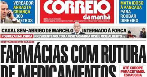 Capa Correio da Manhã de 2022 11 14