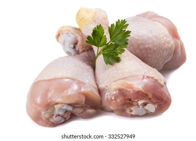 Raw Chicken Legs On White Background Stock Photo Edit Now 641846365