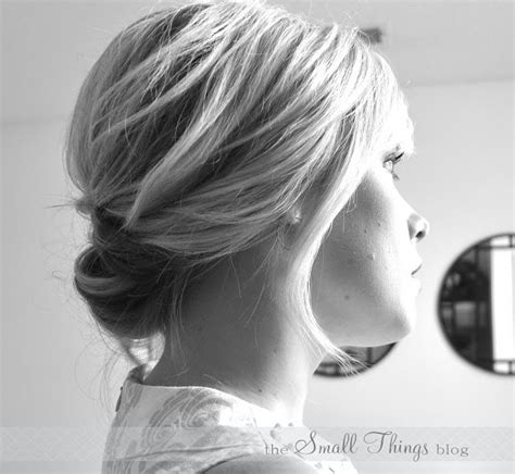 The Chic Updo The Small Things Blog Short Hair Tutorial Short Hair