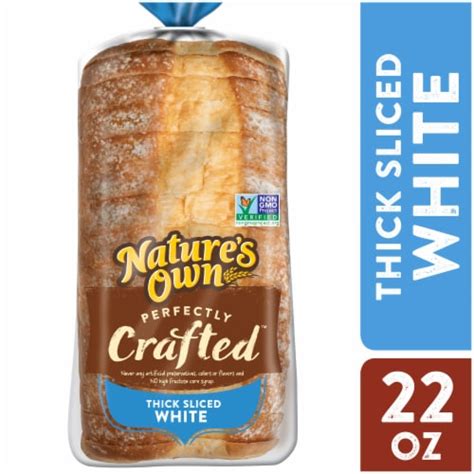 Nature S Own Perfectly Crafted White Bread Thick Sliced Non Gmo