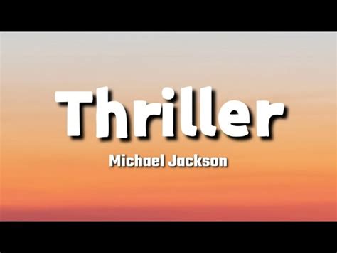 Michael Jackson Thriller Lyrics Chords Chordify