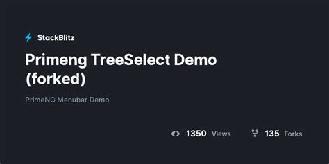 Primeng TreeSelect Demo Forked StackBlitz