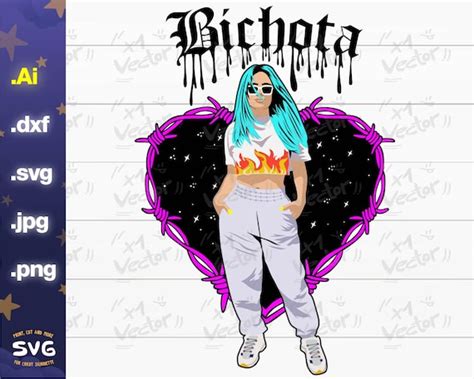 Karol G Bichota SVG PNG Digital Files For Cricut Silhouette Etsy Sweden
