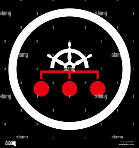 Rule Flat Red And White Colors Rounded Vector Icon Stock Photo Alamy