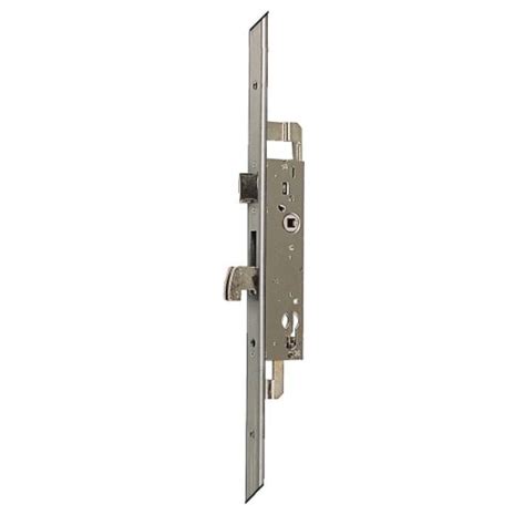 Serrure à larder 3 points axe 20 mm têtière 24 mm filante pêne