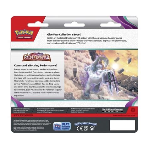 Pokémon TCG Scarlet Violet Paldea Evolved 3 Booster Packs