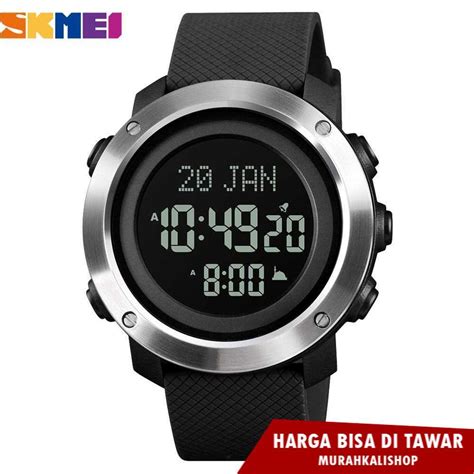 Jual Jam Tangan Digital Pria Penunjuk Arah Kiblat 1728 SKMEI Shopee