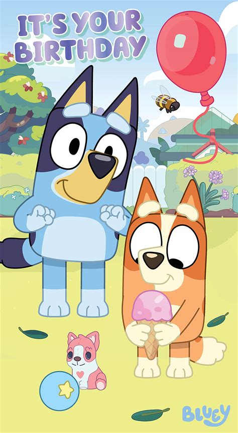 Buy Bluey Birthday Card Official Bluey Greeting Card Happy Birthday