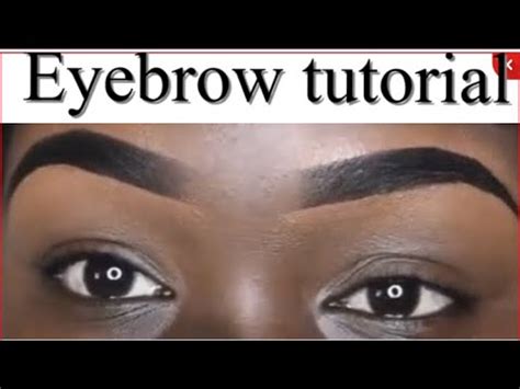 Updated Eyebrow Tutorial Dark Skin Youtube