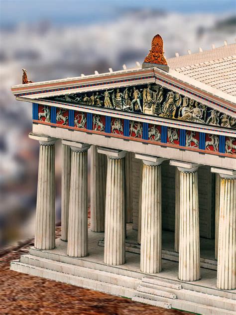 Parthenon Athen Modellbau aus Papier Römer Shop Der Römer Shop