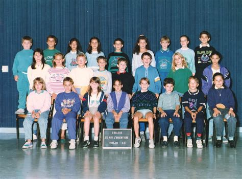 Photo de classe 6ème B de 1989 Collège Du Val D argent Copains d avant