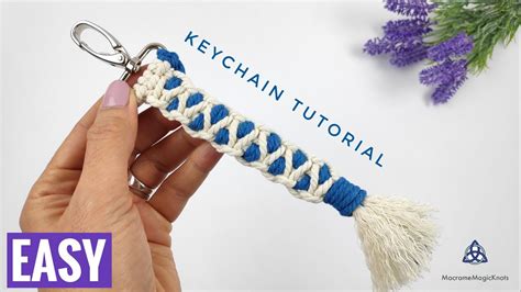 EASY Macrame Keychain TUTORIAL YouTube