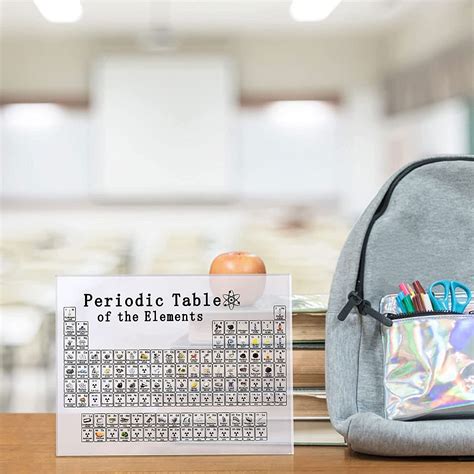 Buy TSYFM Periodic Table With Real Elements Inside Acrylic Real