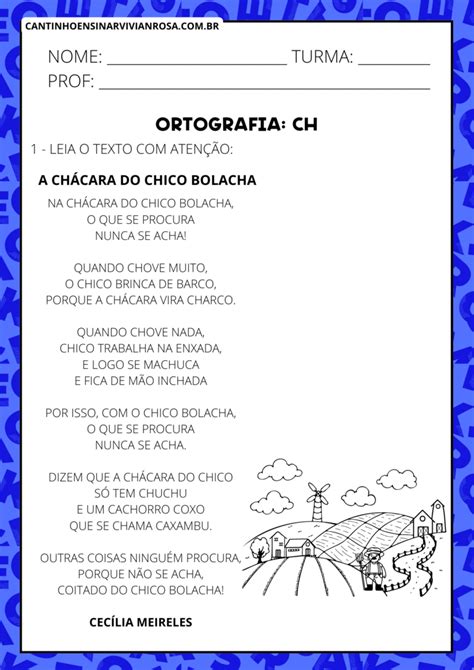 Sequ Ncia De Atividades Ch Cantinho Ensinar