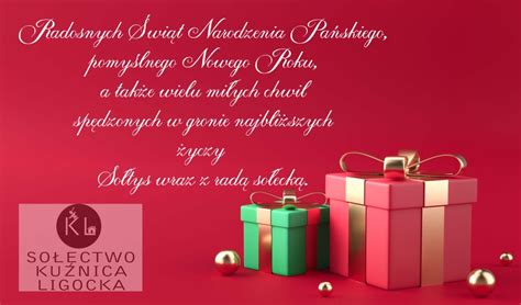 Życzenia Bożonarodzeniowe KuźnicaLigocka pl Twoje sołectwo online