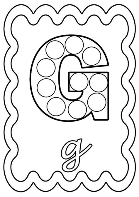 Coloriage Lettre G Colorier Ou Gommettes
