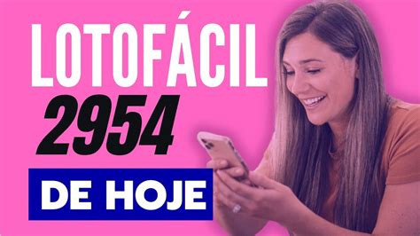 Lotofácil 2954 Resultado da Lotofácil concurso 2954 YouTube