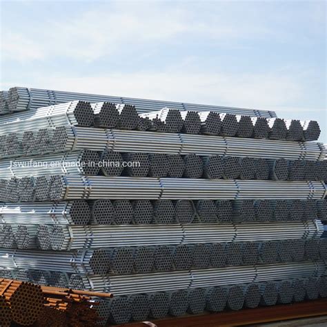 High Quality BS1139 Galvanized Black Scaffolding Steel Pipe China