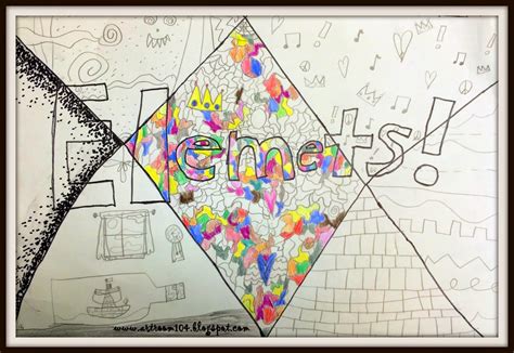 Elements Of Art Chart Lesson On Elements Of Art Building Off