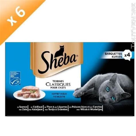 Sheba Barquettes En Terrine Aux Poissons Pour Chat 4 X En France