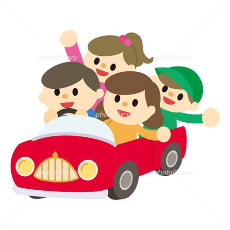 車に乗った家族 イラスト素材 1789614 フォトライブラリー photolibrary