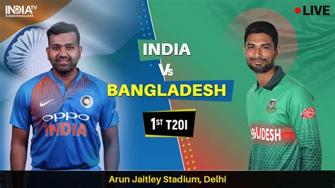 India Vs Bangladesh 1st T20I Watch IND Vs BAN Live Cricket Match On